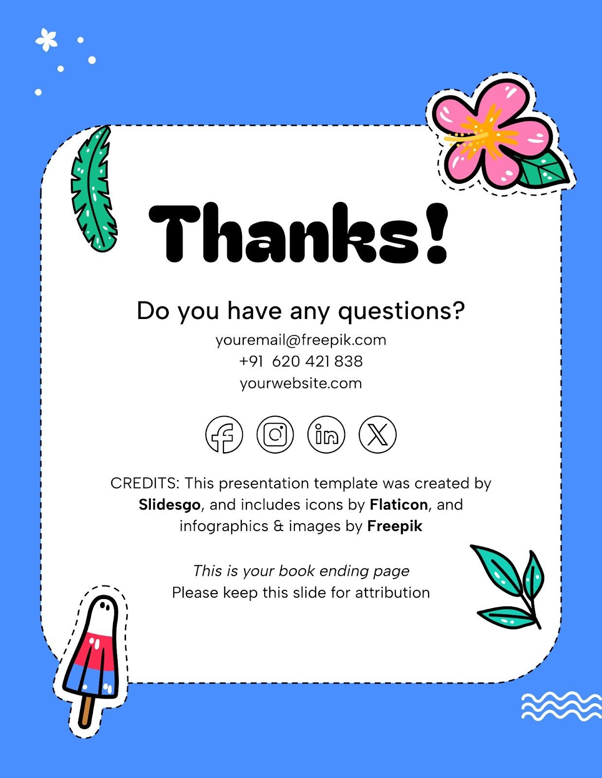 Beach Cut-outs Template