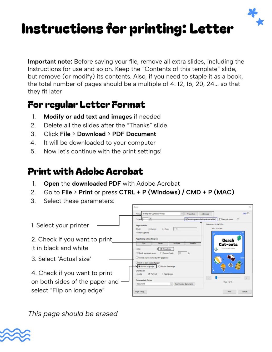Beach Cut-outs Template