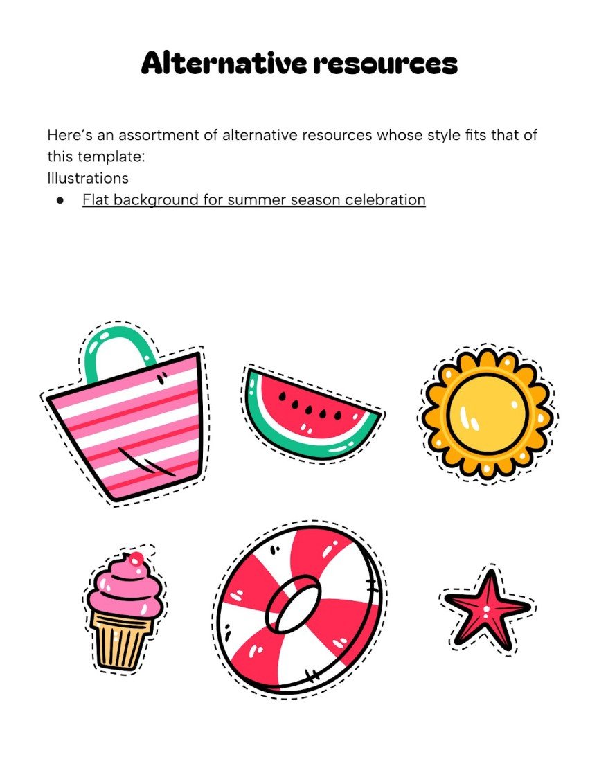 Beach Cut-outs Template