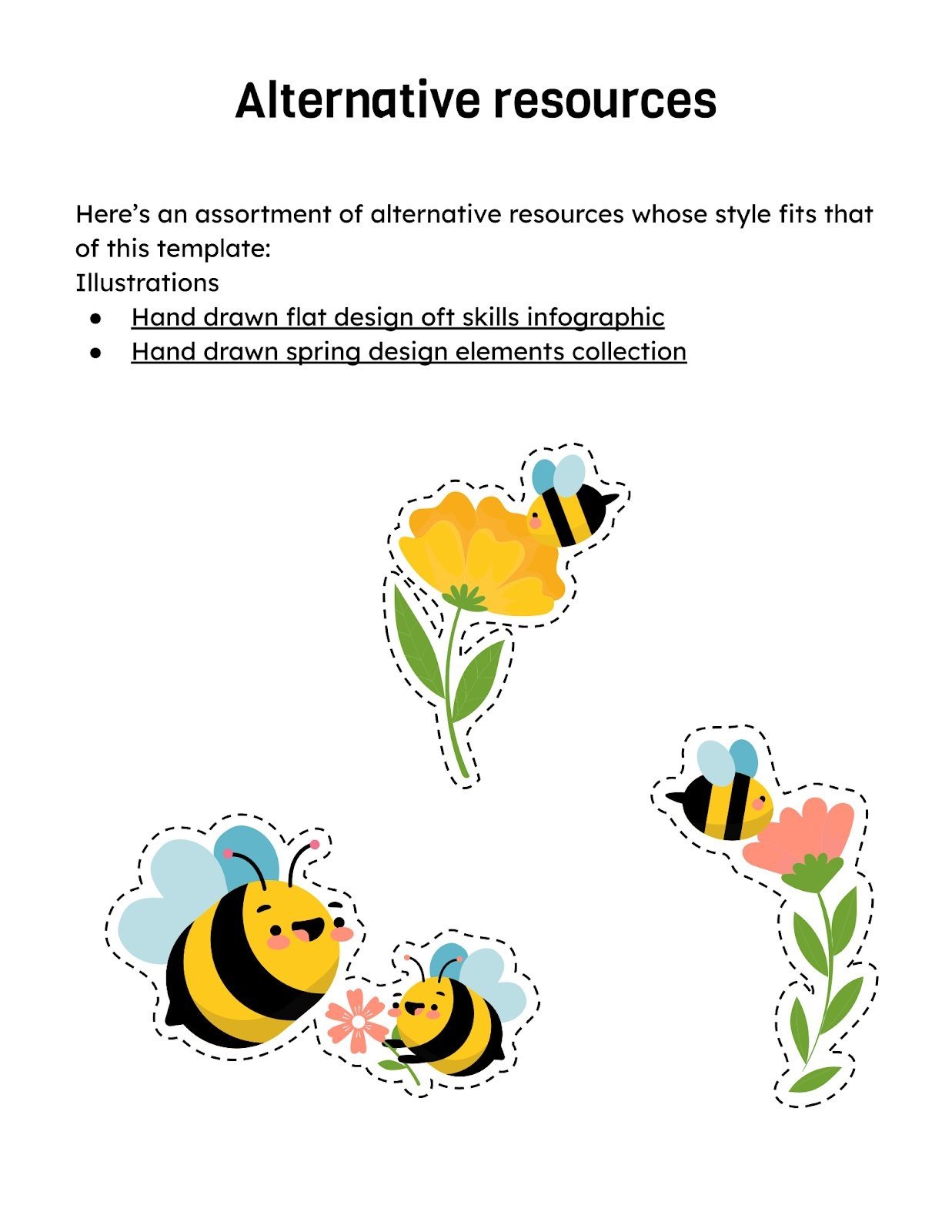 Bee & Beehive Cut-outs Template