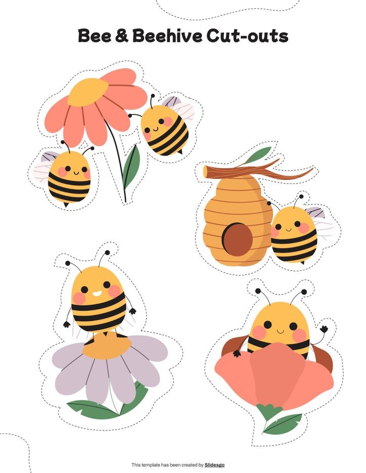 Bee & Beehive Cut-outs Presentation