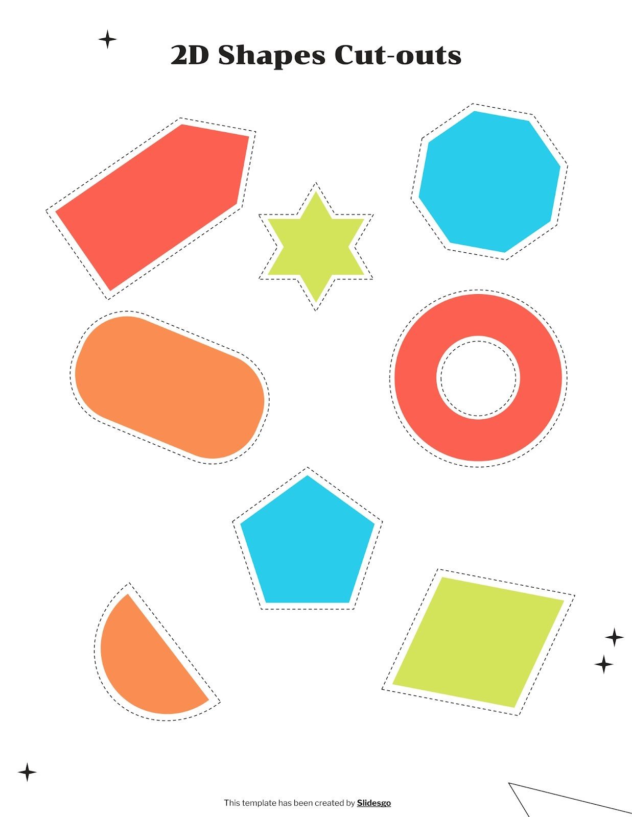 2D Shapes Cut-outs Presentation