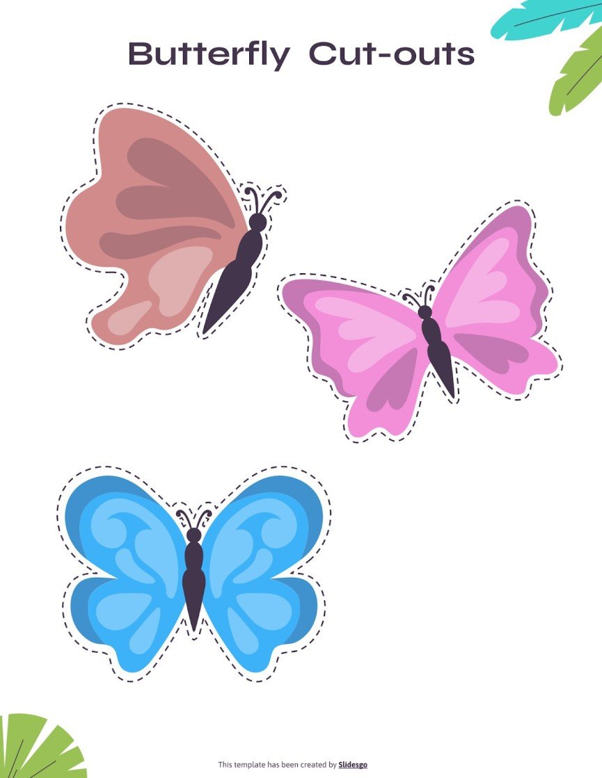 Butterfly Cut-outs Template