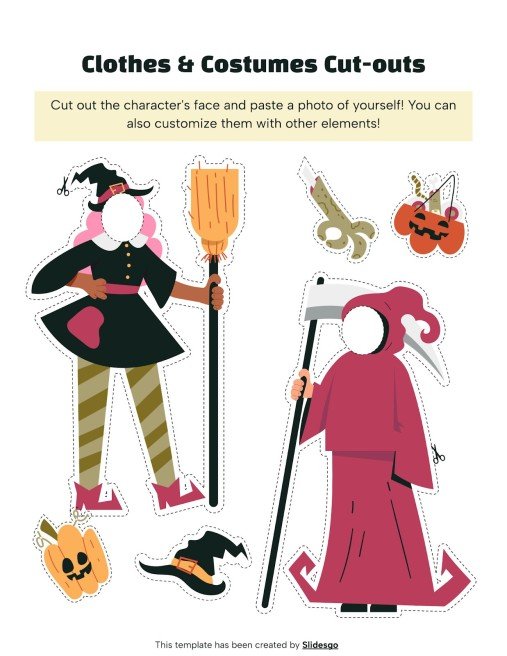 Clothes & Costumes Cut-outs Presentation