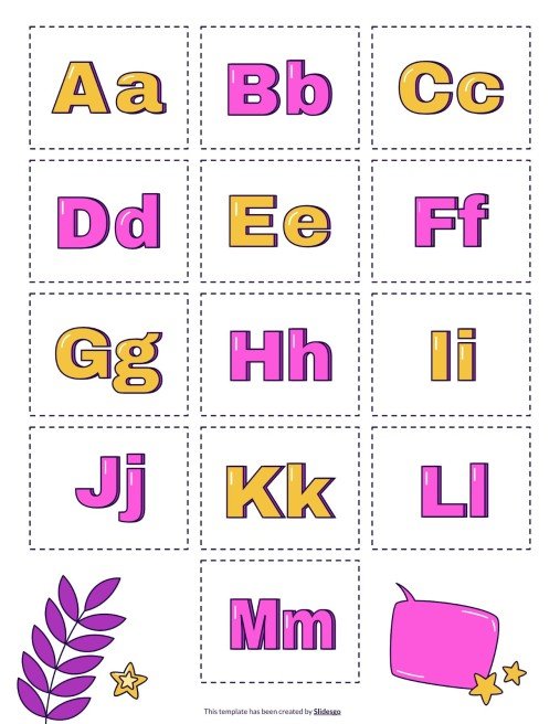 Alphabet Labels Cut-outs Presentation