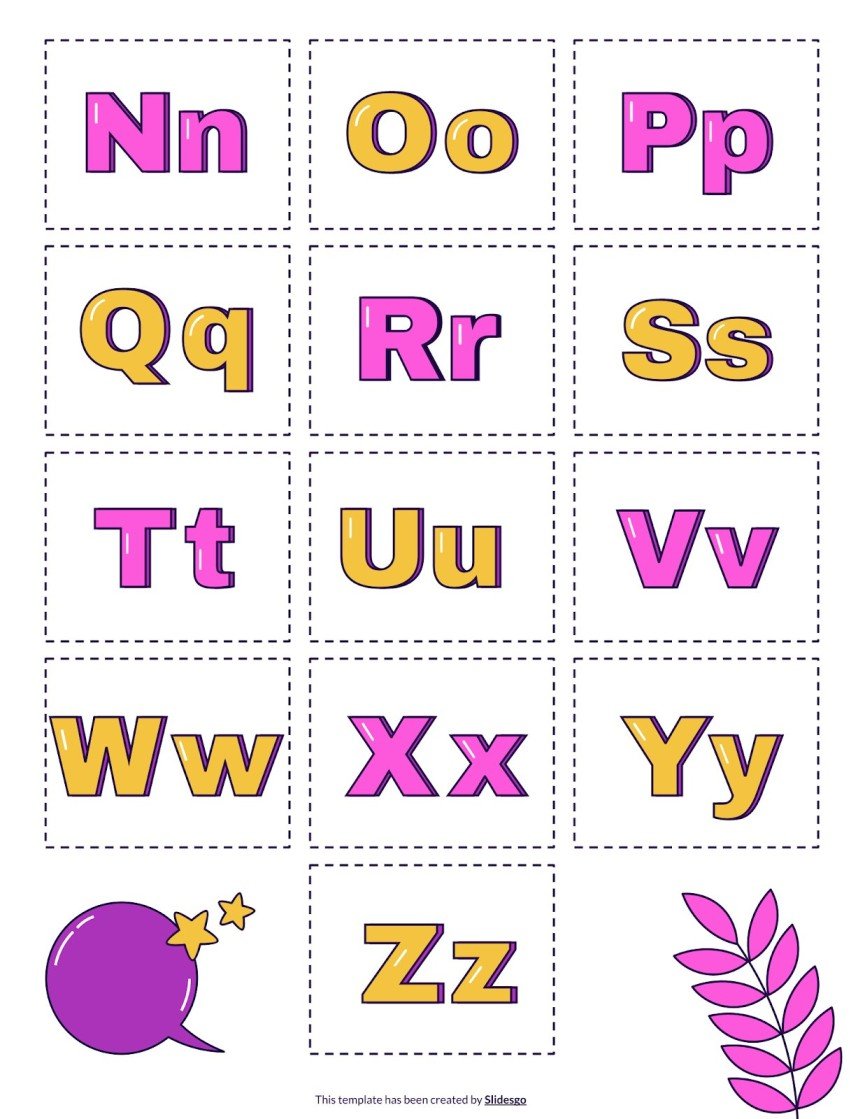 Alphabet Labels Cut-outs Presentation