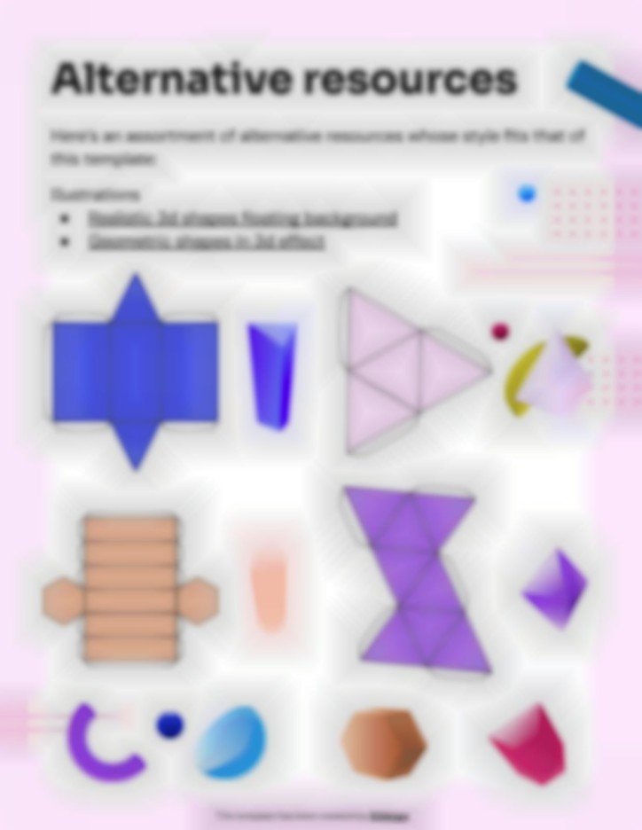 3D Shapes Cut-outs Template