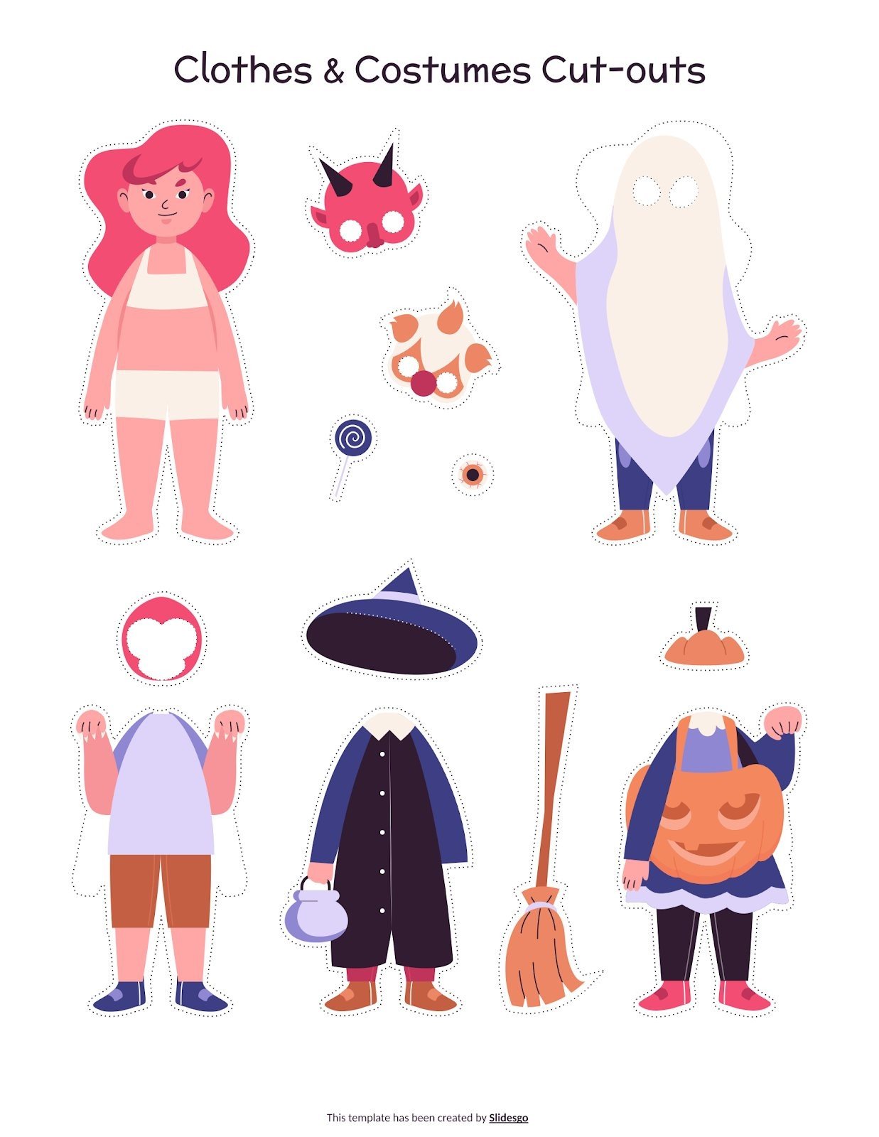 Clothes & Costumes Cut-outs Presentation