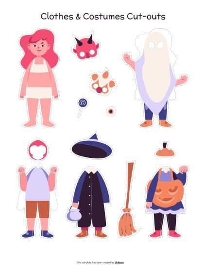 Clothes & Costumes Cut-outs Presentation