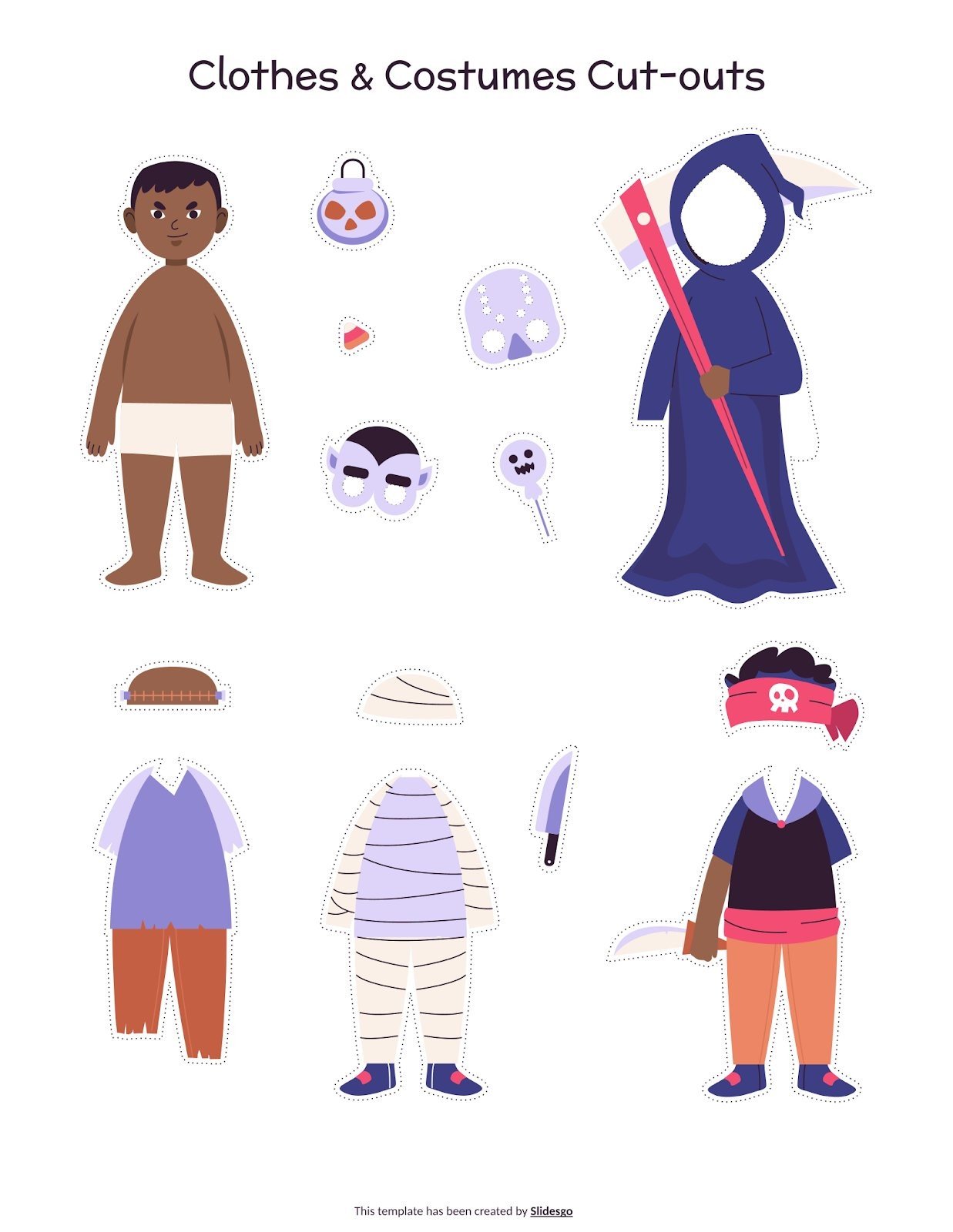 Clothes & Costumes Cut-outs Presentation