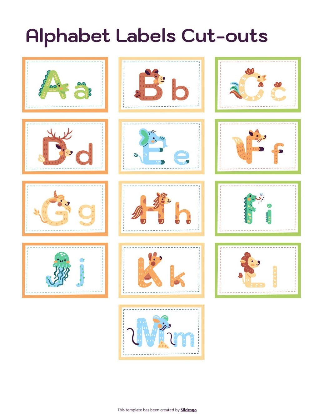 Alphabet Labels Cut-outs Presentation