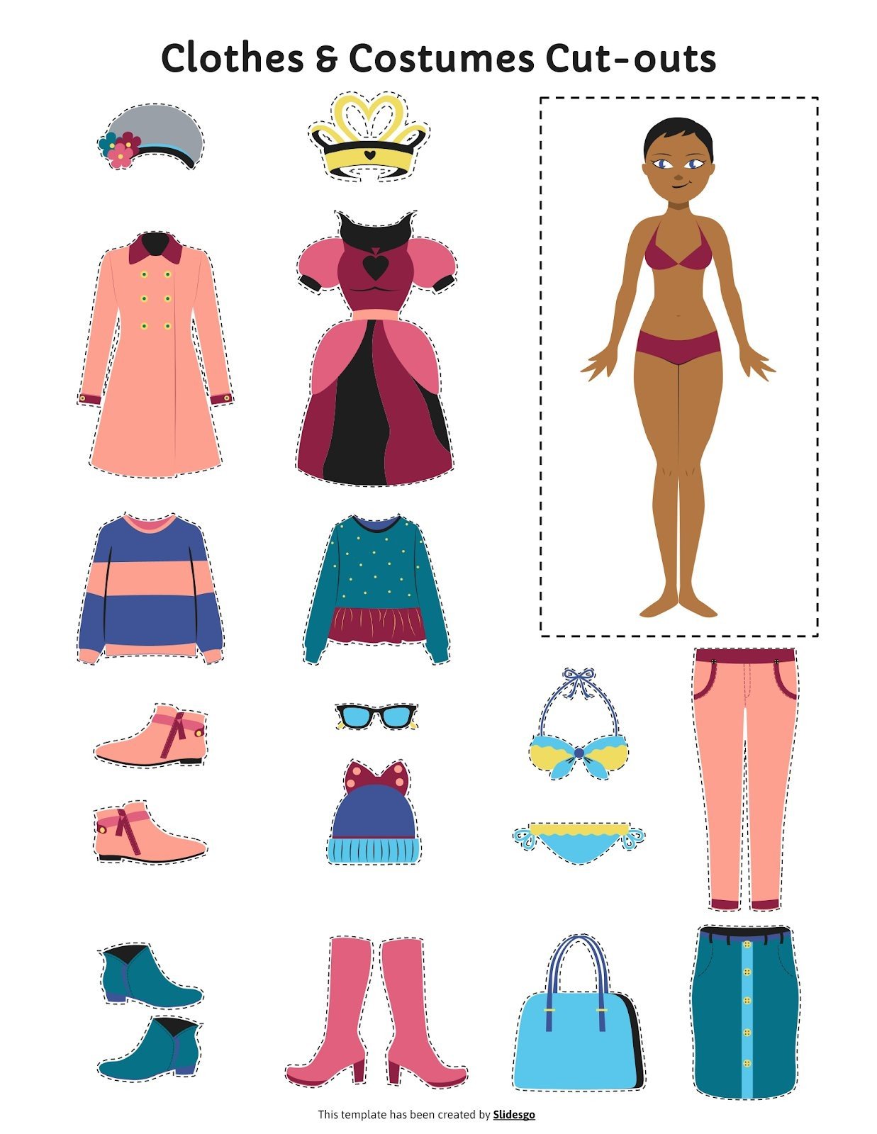 Clothes & Costumes Cut-outs Presentation