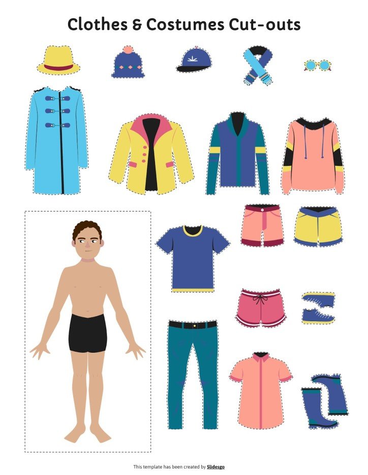 Clothes & Costumes Cut-outs Presentation