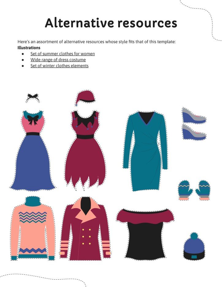 Clothes & Costumes Cut-outs Presentation