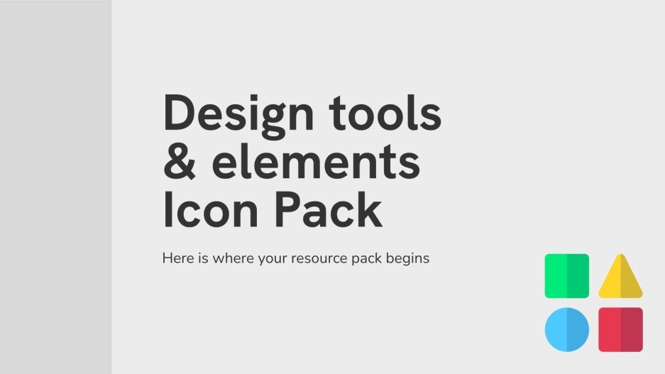 Design tools & elements Icon Pack Template