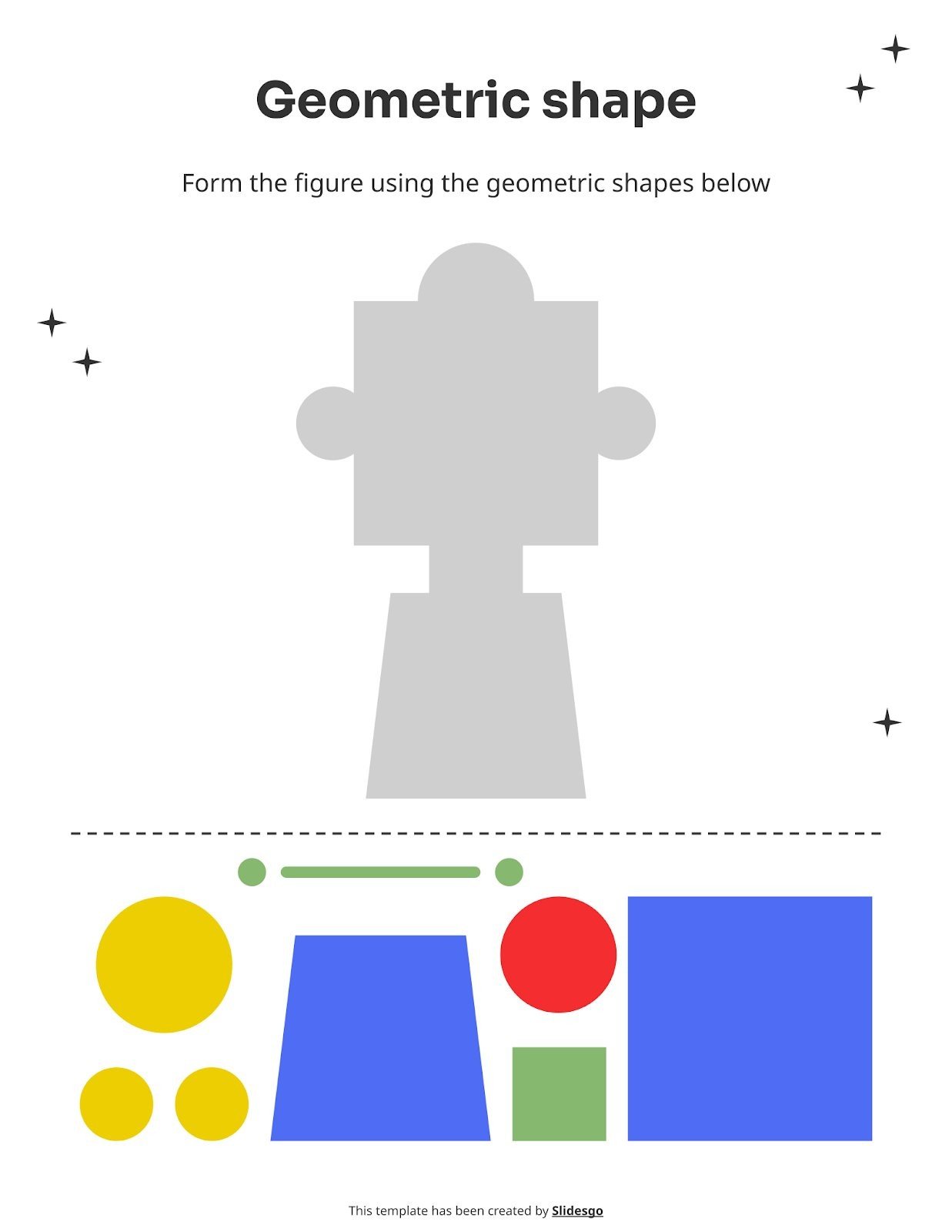 Geometric shapes Worksheet Template