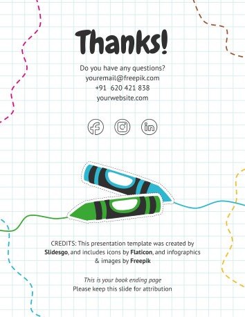 Color Crayons Cut-outs Template