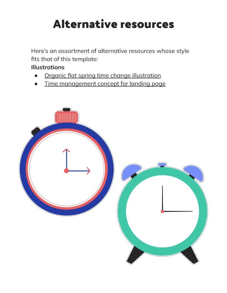 Clock Cut-outs Template