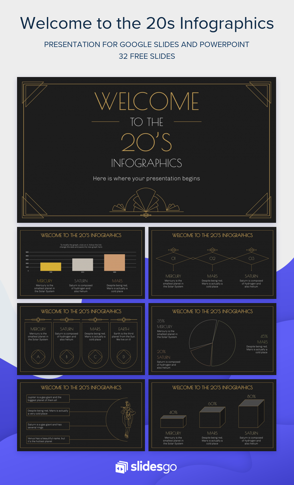 Welcome to the 20s Infographics | Google Slides & PPT