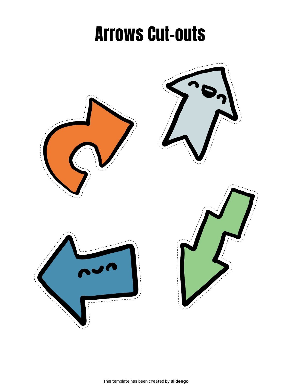 Arrows Cut-outs Template