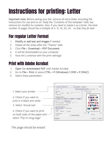 Magazine Letters Cut-outs Template