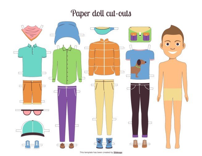 Paper Doll Cut-outs Template