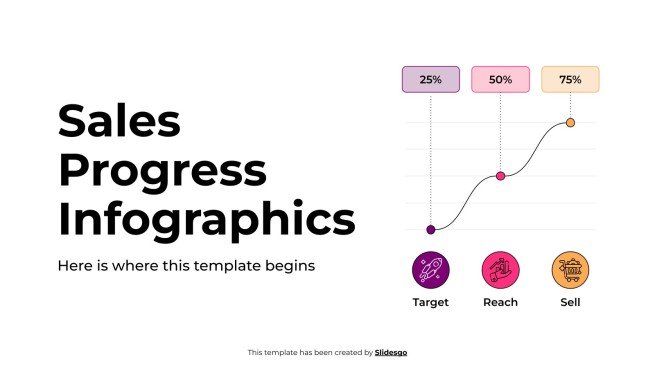 Sales Progress Infographics Template