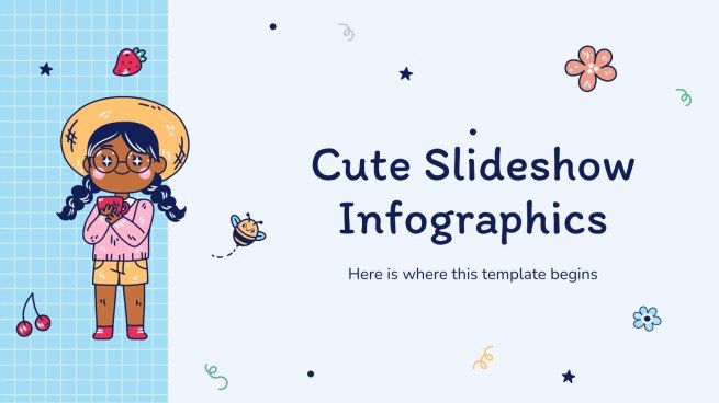 Cute Slideshow Infographics Template