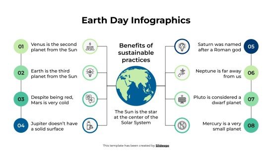 Earthday Infographics Template