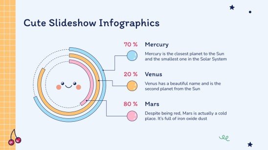 Cute Slideshow Infographics Template