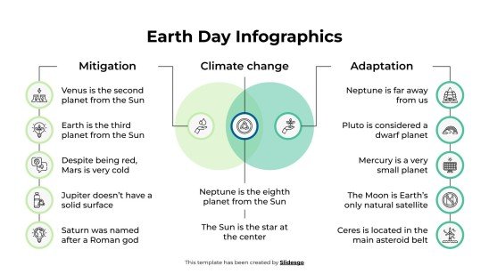 Earthday Infographics Template