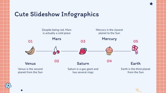 Cute Slideshow Infographics Template