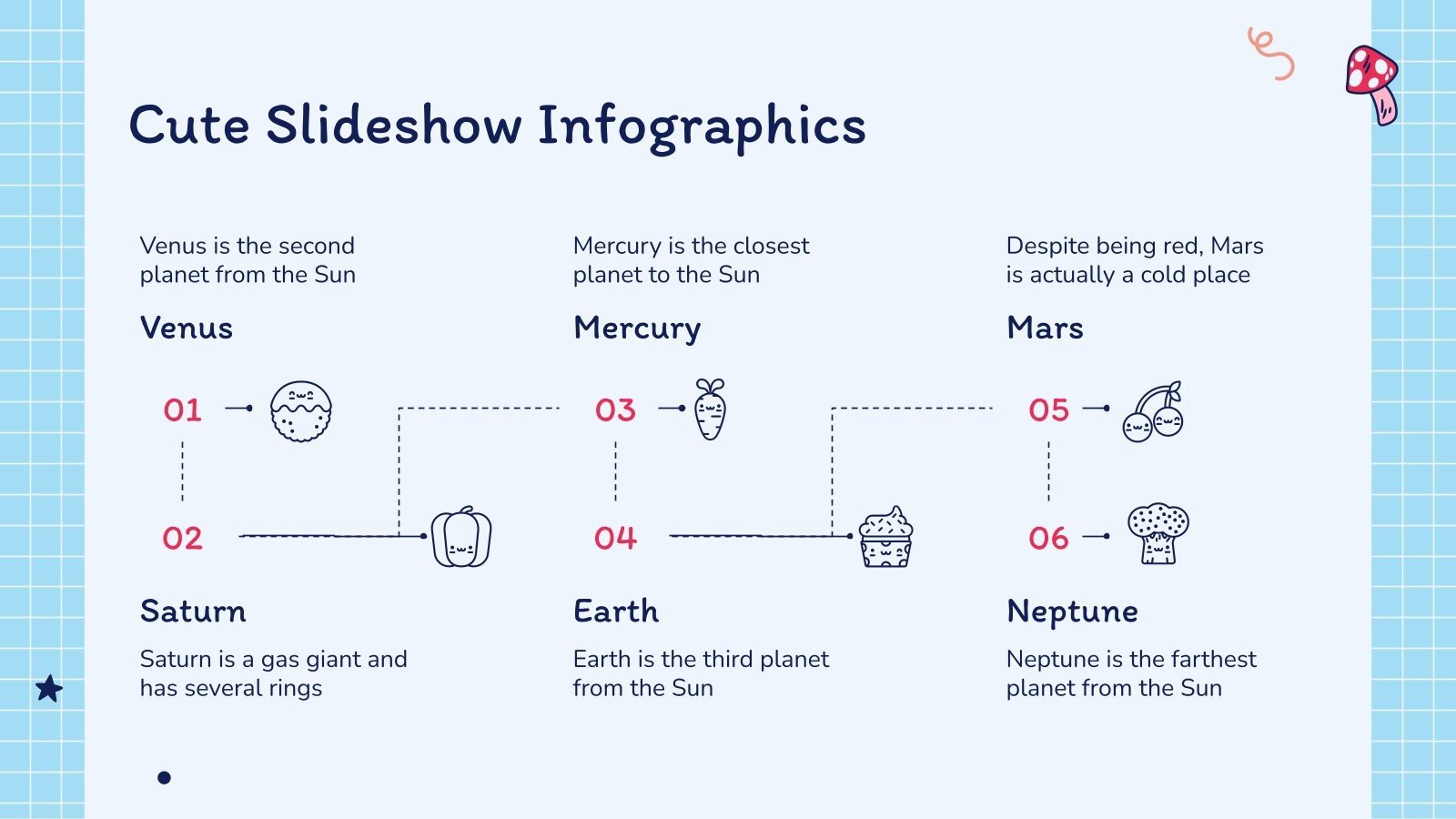 Cute Slideshow Infographics Template