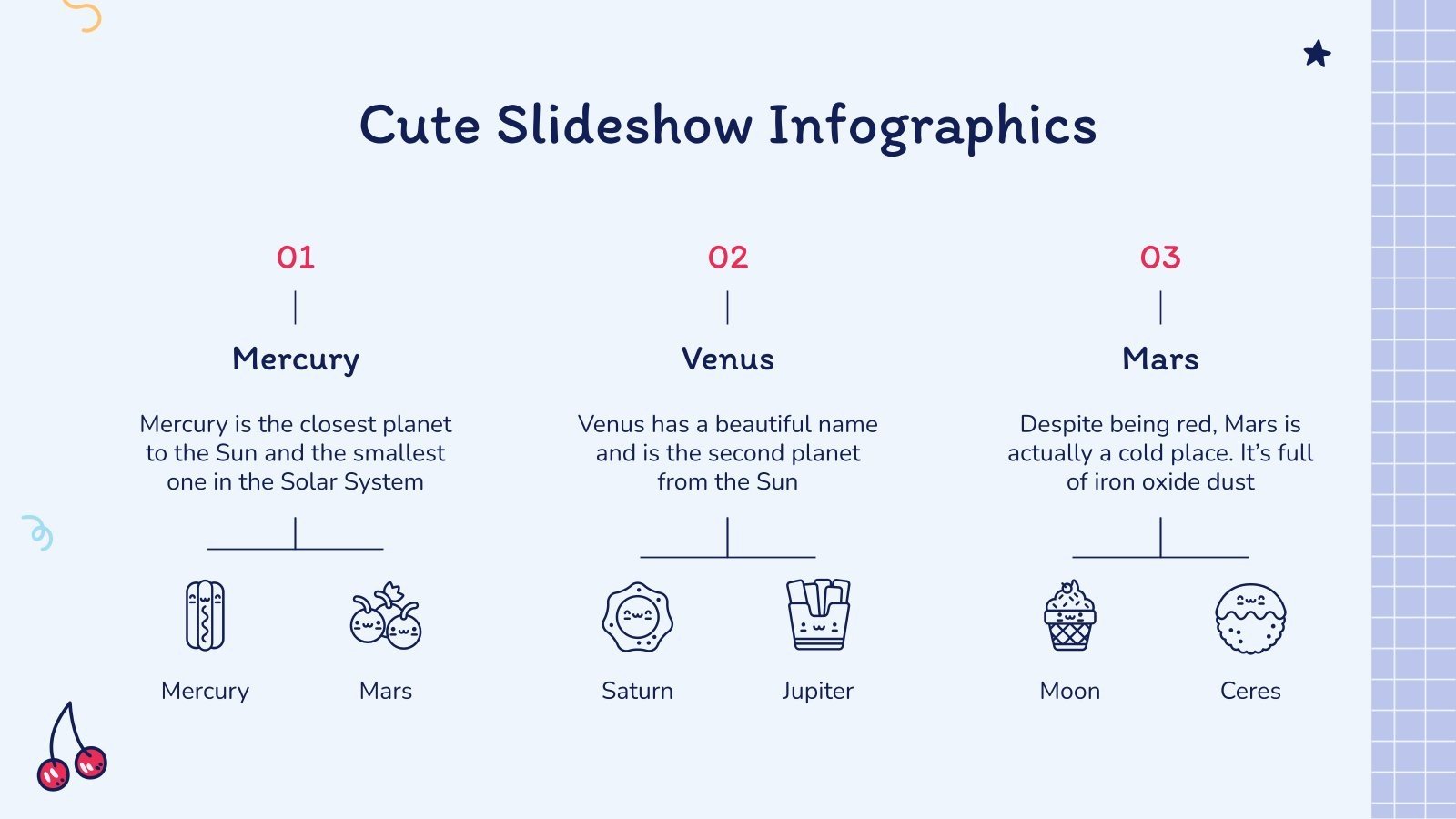Cute Slideshow Infographics Template