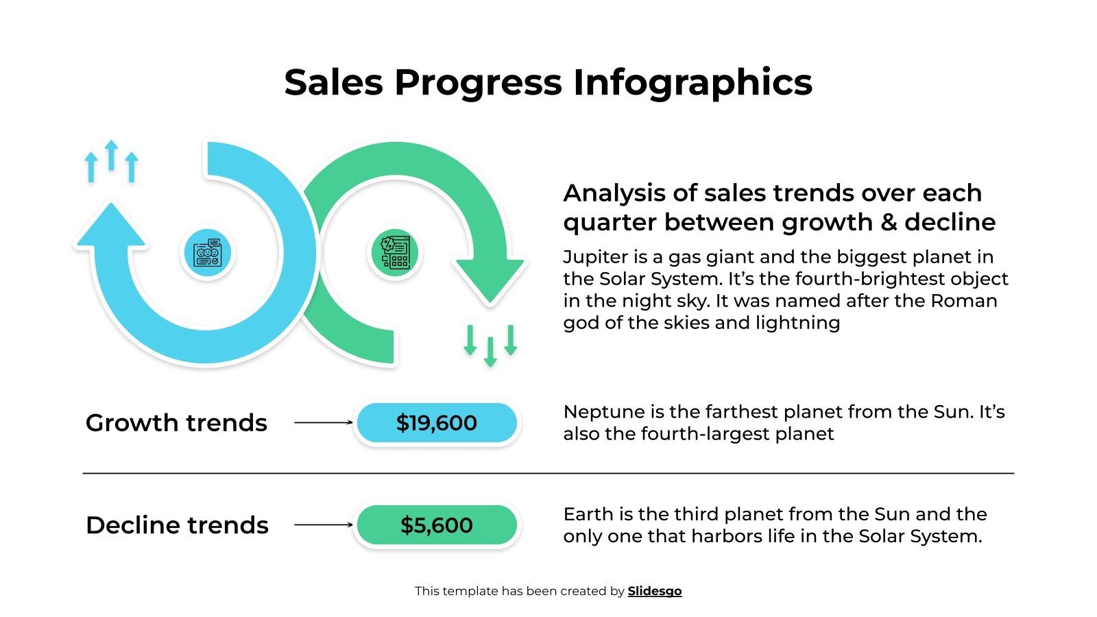 Sales Progress Infographics Template
