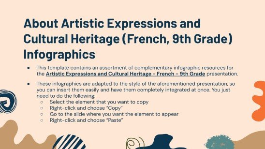 Artistic Expressions and Cultural Heritage Infographics