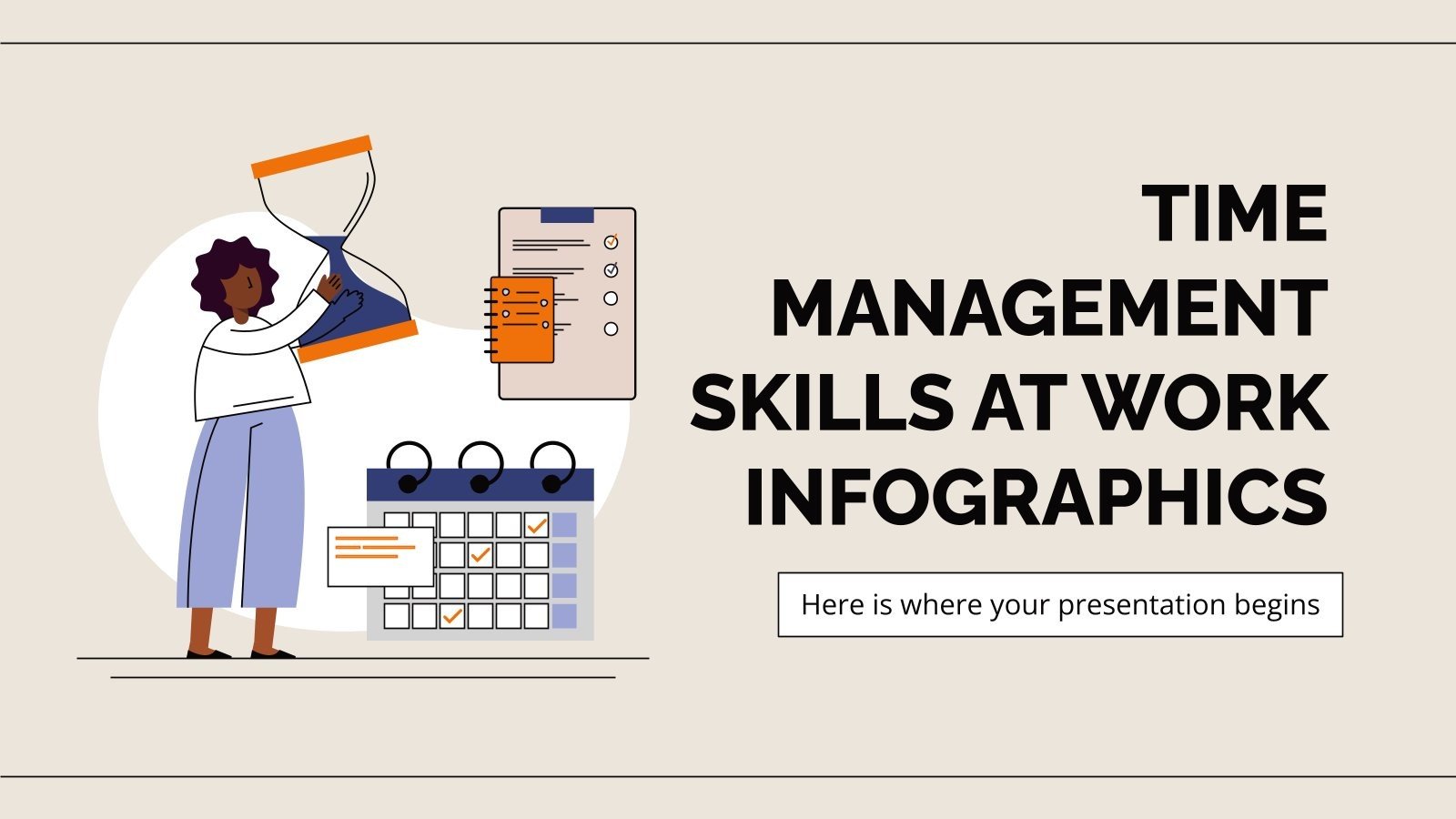 Time Management Skills at Work Infographics Template