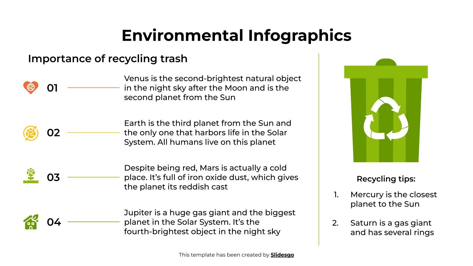 Environmental Infographics Template