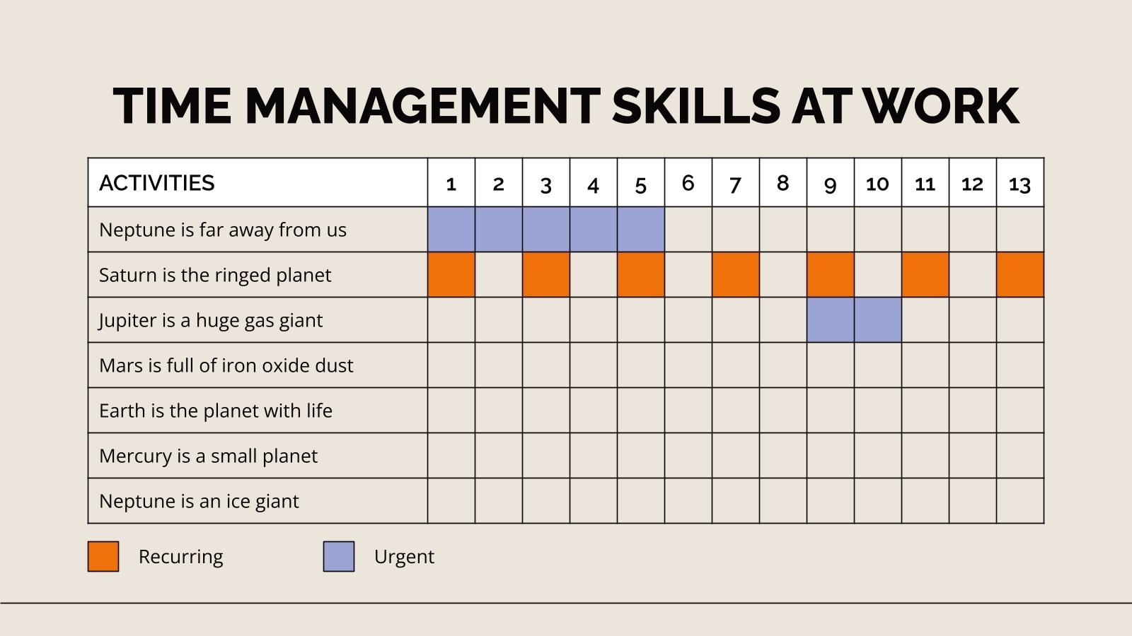 Time Management Skills at Work Infographics Template