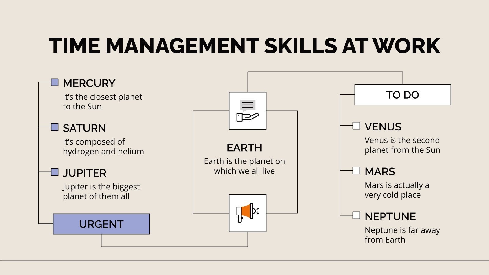 Time Management Skills at Work Infographics Template