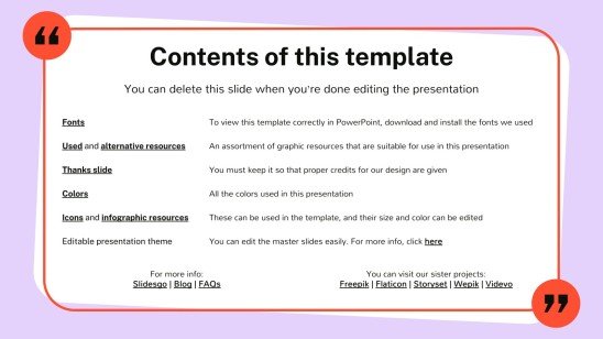 Call Out Slideshow Template Presentation