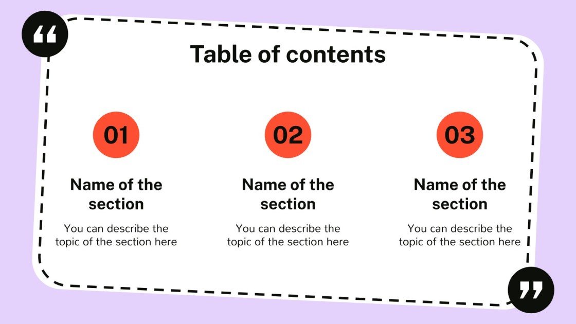 Call Out Slideshow Template Presentation