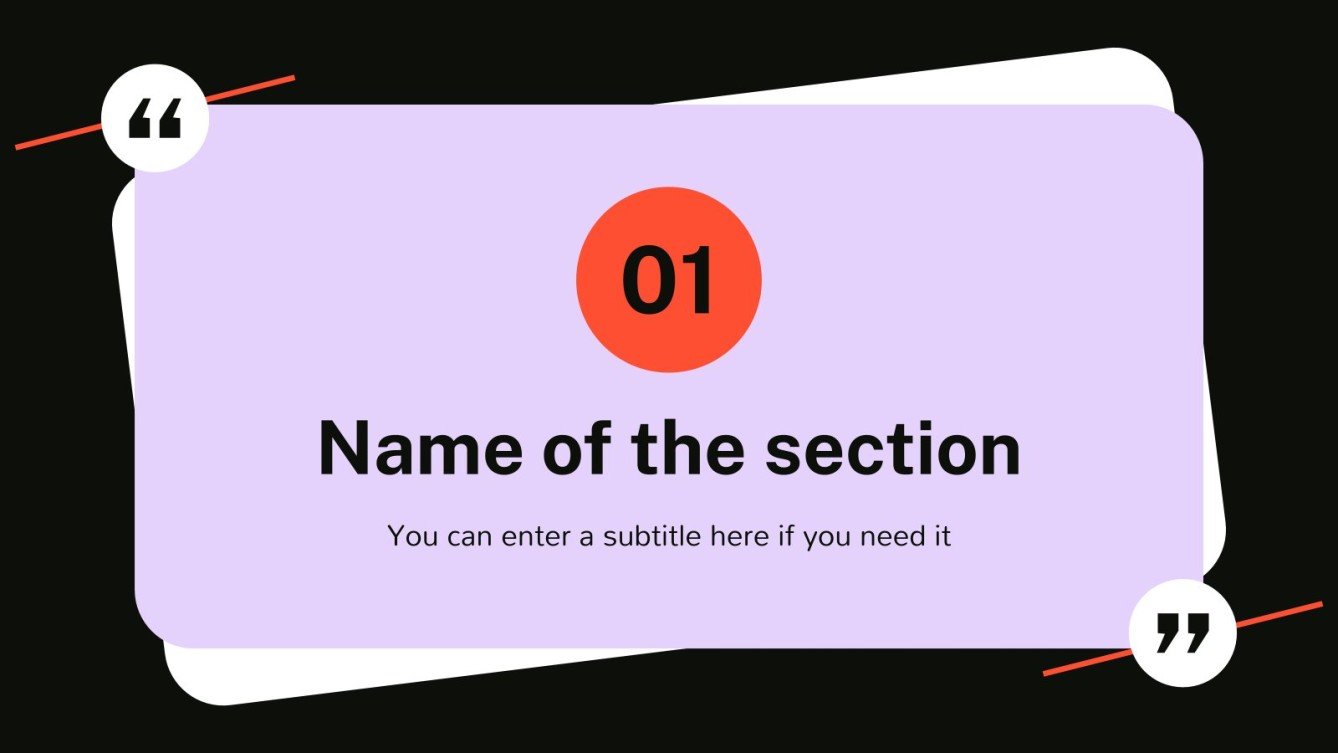 Call Out Slideshow Template Presentation