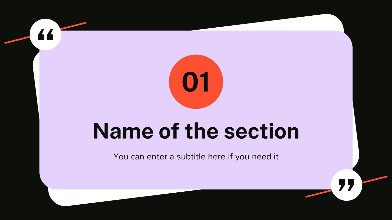 Call Out Slideshow Template Presentation