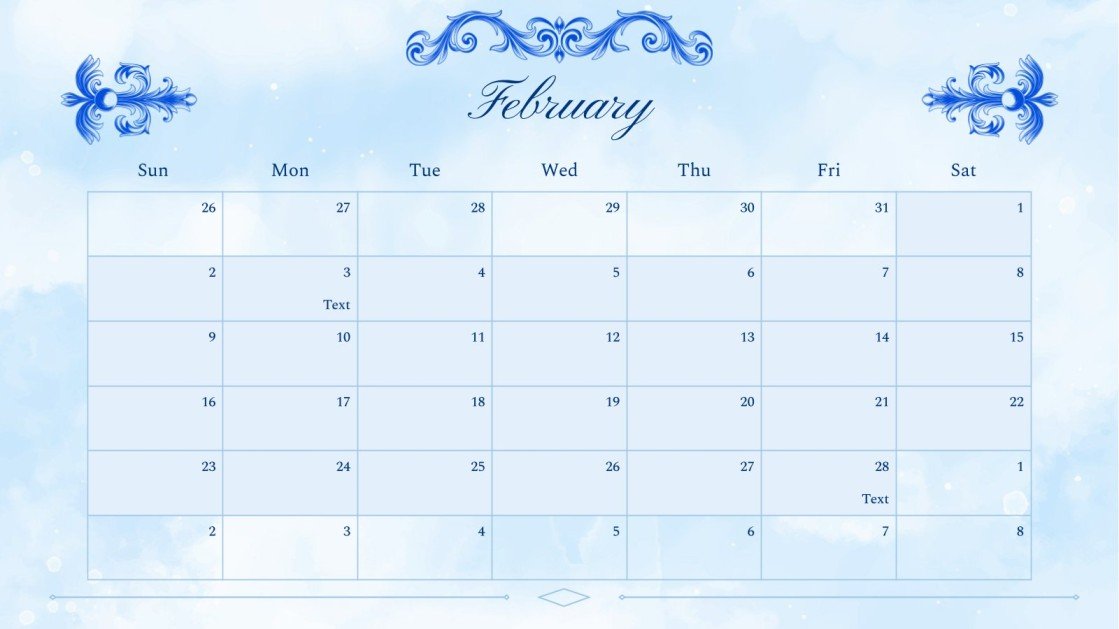 2025 Calendar Elegant Style Presentation