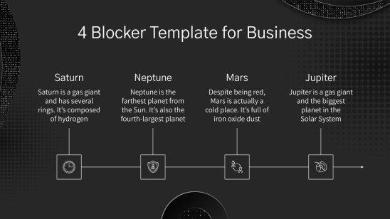 4 Blocker Template for Business Presentation