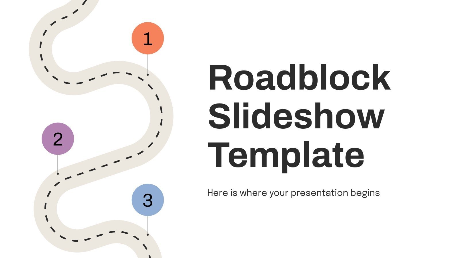 Roadblock Slideshow Template Presentation