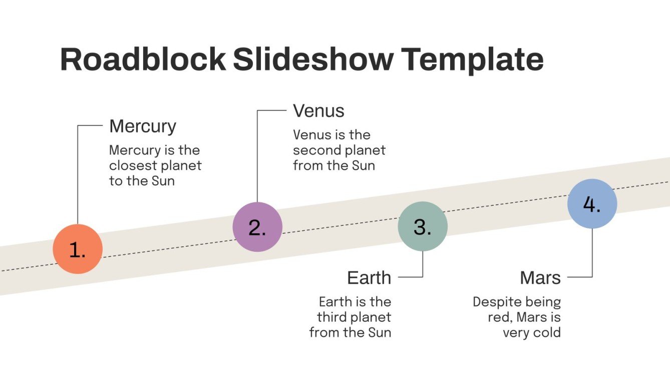 Roadblock Slideshow Template Presentation