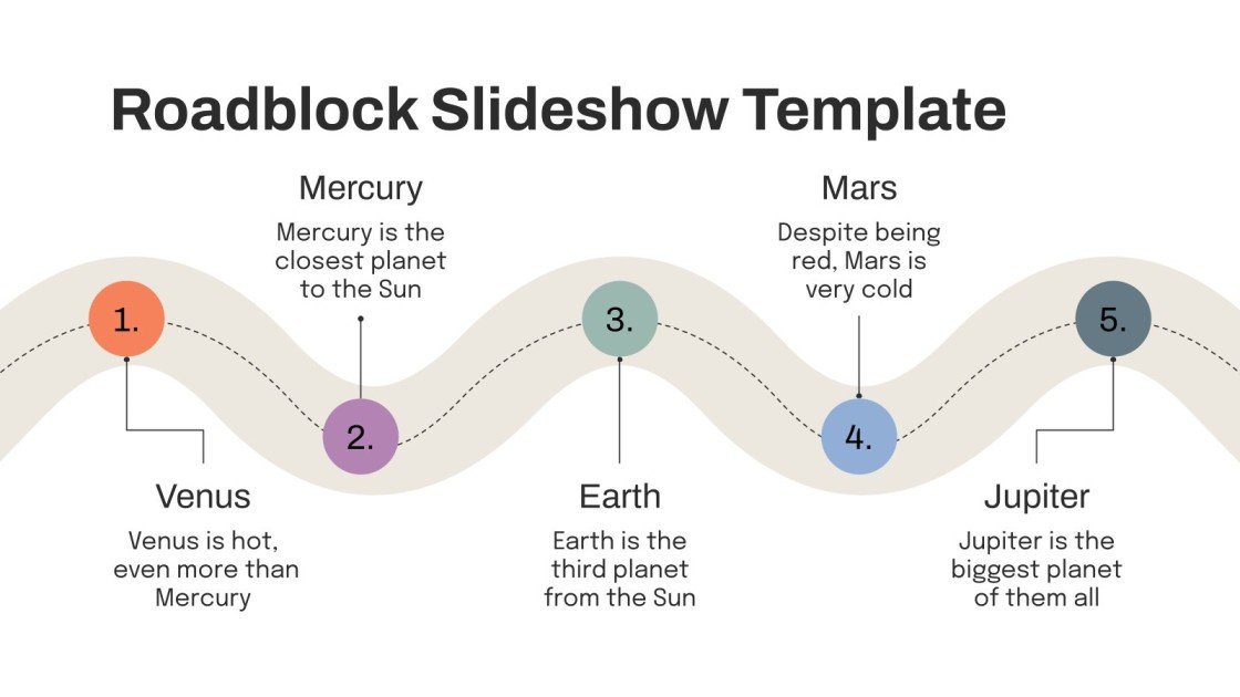 Roadblock Slideshow Template Presentation