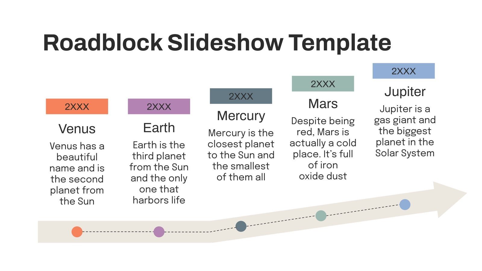 Roadblock Slideshow Template Presentation